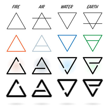 4 Elements Of Life Symbols