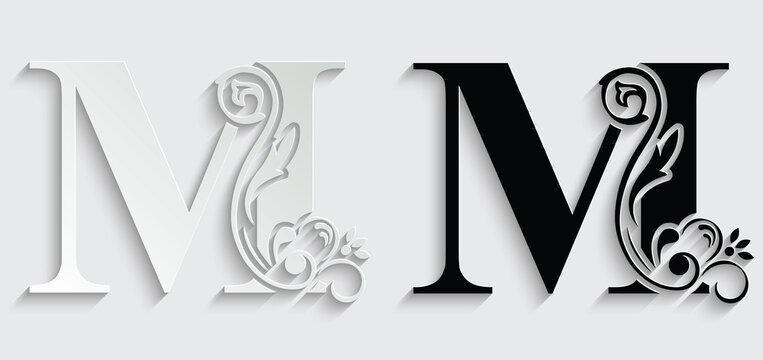 Fancy Letter M Clipart