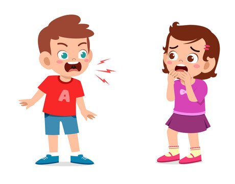 Kids Yelling Cartoon