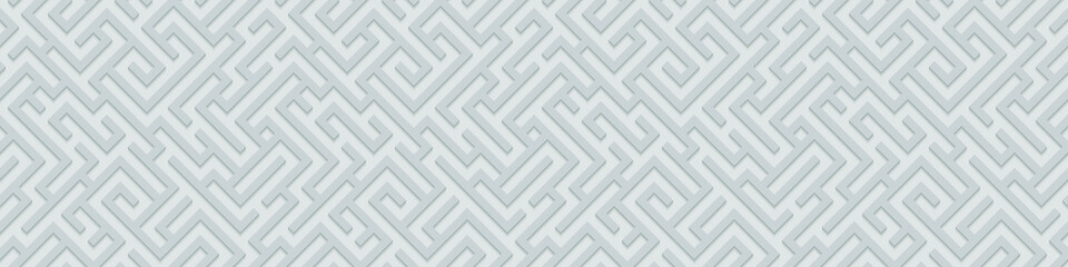 Sewing fabric with Vector geometric seamless illustration with maze ...