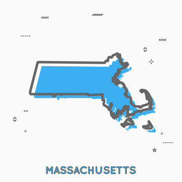 Massachusetts Map"」の写真素材 | 150件の無料イラスト画像 | Adobe Stock