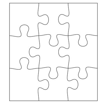 9 Puzzle Piece Template