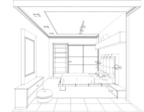Bedroom Line Drawing Images – Browse 9,980 Stock Photos, Vectors, and ...