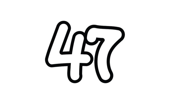 Afbeeldingen over "Number 47" – Blader in stockfoto's, vectoren en ...