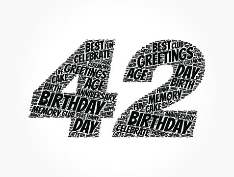 Happy-42Nd-Birthday Images – Browse 21 Stock Photos, Vectors, and Video ...