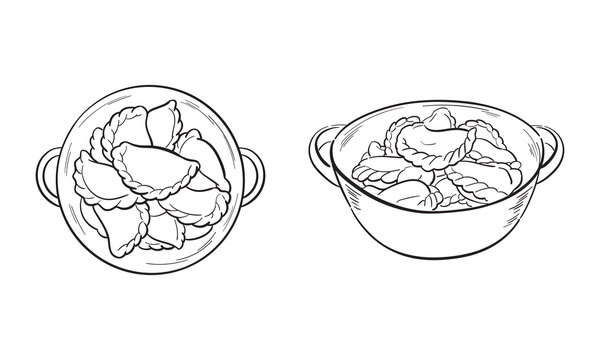 Sketch Russian Pelmeni Images – Browse 330 Stock Photos, Vectors, and ...