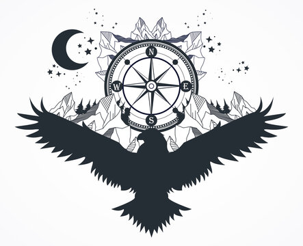 Eagle Compass Images – Browse 2,702 Stock Photos, Vectors, and Video ...