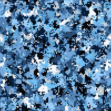 Navy Digital Camouflage Wallpaper