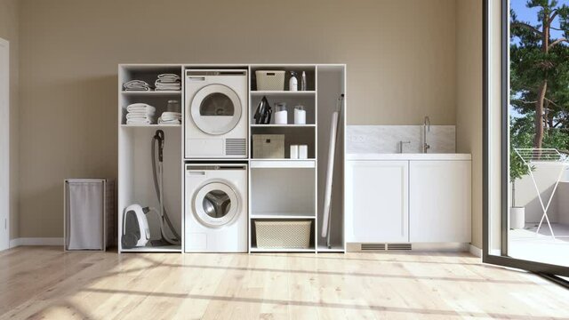 Beige Laundry Room Images – Browse 1,537 Stock Photos, Vectors, and ...