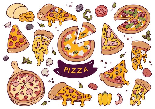 Pizza Vector, Pizza Draw Images – Browse 46,438 Stock Photos, Vectors ...