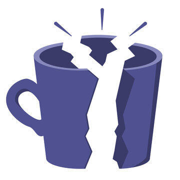 Broken Glass Beaker Clipart