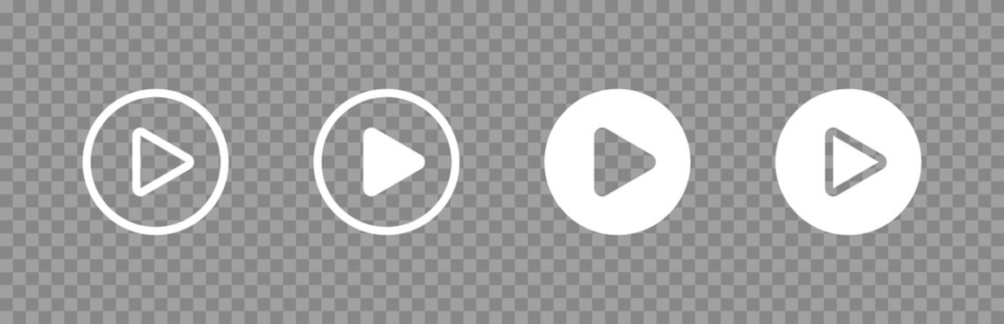 Transparent Play Button Overlay