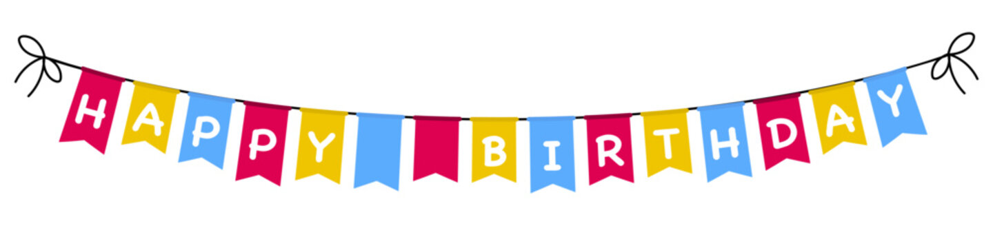 Birthday Flags Clipart