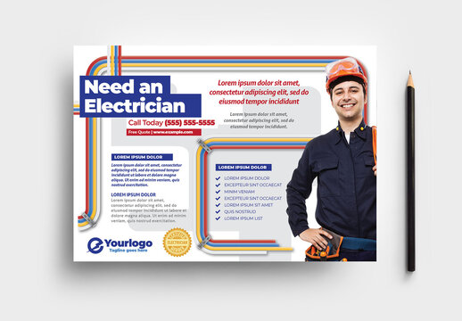 Electrician Business Postcards