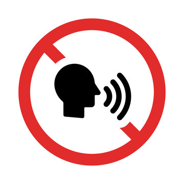 No Loud Talking Sign