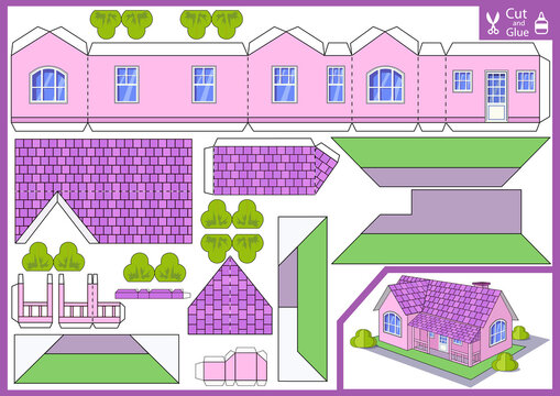 Paper House Model For Kids