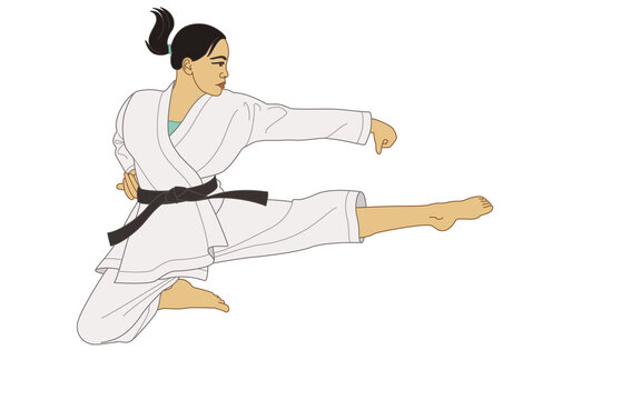 Jiu Jitsu Flying Kick