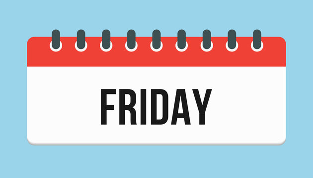 Friday Calendar Clipart