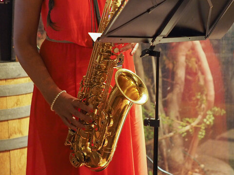 Red Saxophone