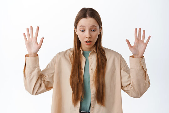 Women With Hands Up Surrender