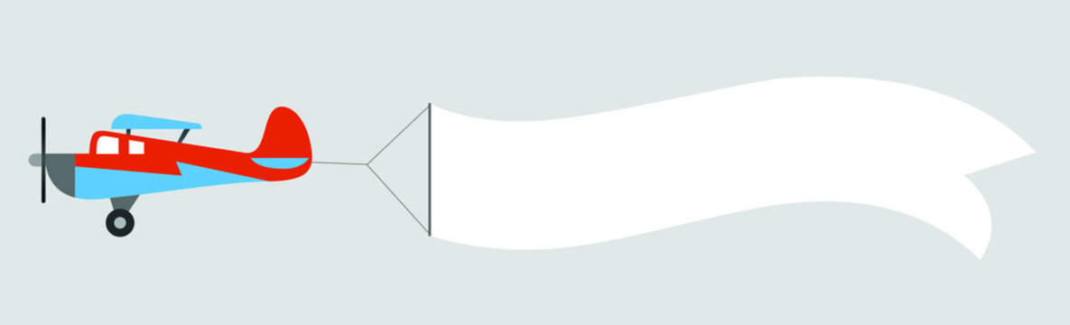 Airplane With Banner Png