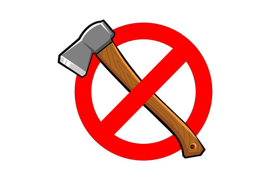 Stop Cutting Trees Clipart