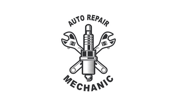Retro Mechanic Logo Images – Browse 12,675 Stock Photos, Vectors, and ...
