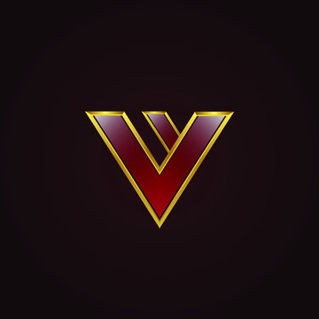 V Logo Wallpaper