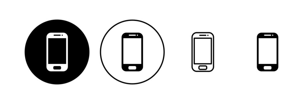 White Cell Phone Icon