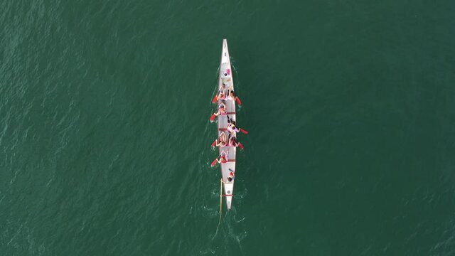 Rowing Race Aerial