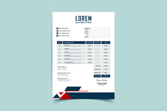 "Invoice Template" Bilder – Durchsuchen 3,073 Archivfotos ...