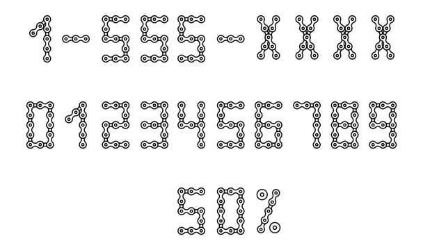 Bike Chain Font