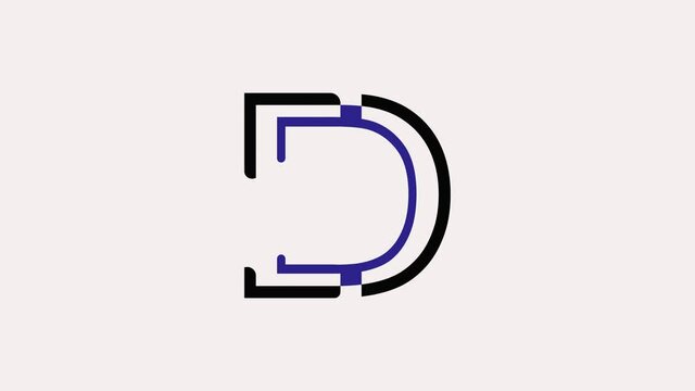 Animated Letter D