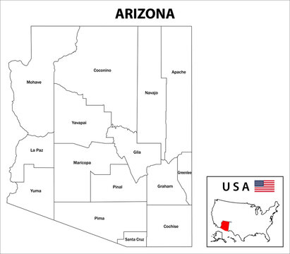 Arizona County Map Templates – Free Editable Designs | PikWizard