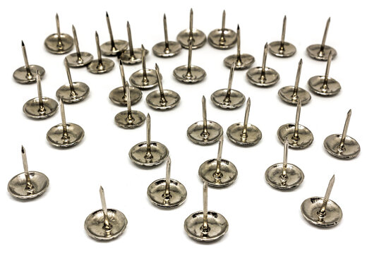 Silver Thumbtack Transparent Background