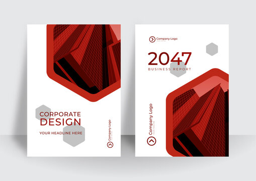 Company Profile Template Editable Red Images – Browse 289 Stock Photos ...