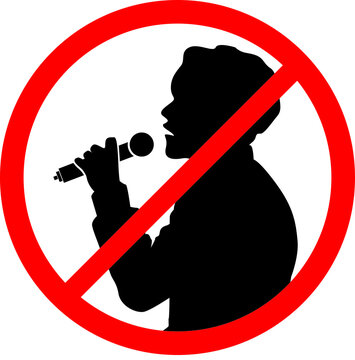 No Singing Sign