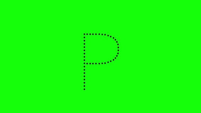 Animated Alphabet P