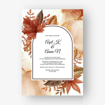 Fall Wedding Invitation Images – Browse 85,015 Stock Photos, Vectors ...