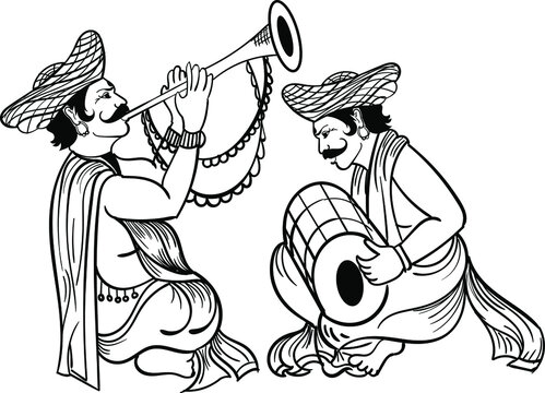 Shehnai Clipart People