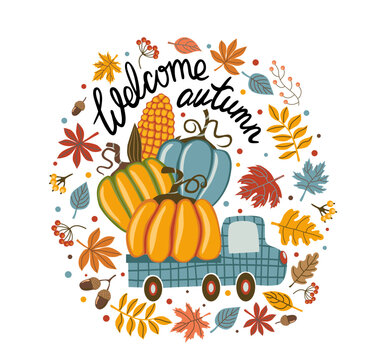 Welcome Fall Clip Art