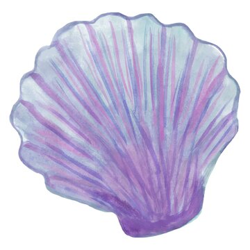 Purple Seashell Clipart