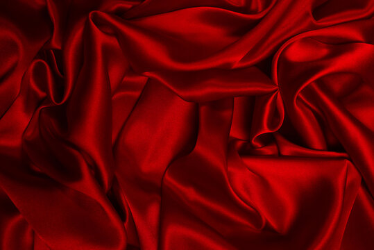 Red Silk Fabric