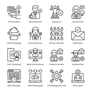 Work From Home Icons Images – Browse 49,004 Stock Photos, Vectors, and ...