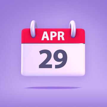 Calendar April 29Th Images – Browse 421 Stock Photos, Vectors, and ...