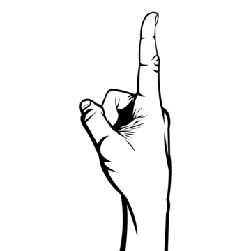 One Finger Clip Art Images – Browse 3,915 Stock Photos, Vectors, and ...