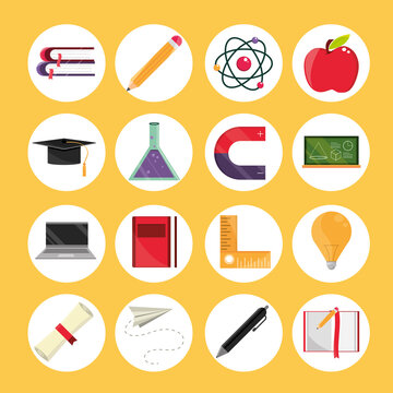 "School Icons" Images – Browse 567 Stock Photos, Vectors, and Video ...