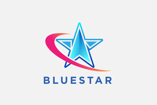 Blue Star Logo Designs