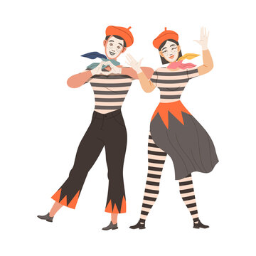 Female Mime Clipart