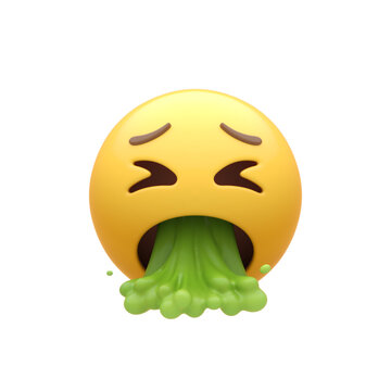 Throwing Up Smiley Face